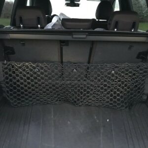 EACCESSORIES EA Rear Trunk Organizer Cargo Net for BMW X3 2011-2023 - Envelope Style Cargo Net for SUV - Premium Mesh Elastic Car Trunk Organizer Vehicle Carrier Storage - Compatible with BMW X3