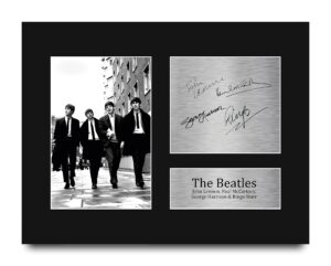 hwc trading beatles gifts usl printed signed autograph picture for music memorabilia fans - us letter size