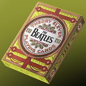 theory11 The Beatles Premium Playing Cards - Green Deck Officially Licensed Collector's Cards