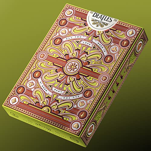 theory11 The Beatles Premium Playing Cards - Green Deck Officially Licensed Collector's Cards