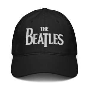 The Beatles - White Logo Adjustable Baseball Hat