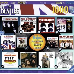 Ravensburger -The Beatles -Albums 1964-66 1000 Piece Jigsaw Puzzle for Adults – Every Piece is Unique, Softclick Technology Means Pieces Fit Together Perfectly