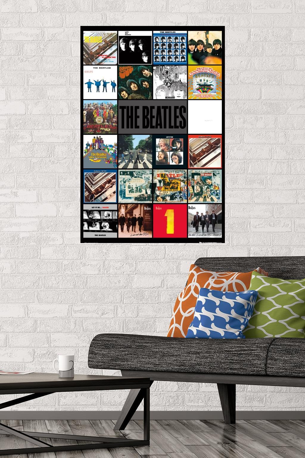 Trends International 24X36 The Beatles - Albums Wall Poster, 24" x 36", Unframed Version