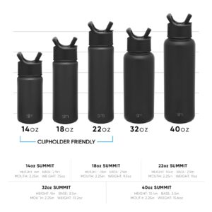 Simple Modern Water Bottle with Straw and Chug Lid Vacuum Insulated Stainless Steel Metal Thermos Bottles | Reusable Leak Proof BPA-Free Flask for Sports | Summit Collection | 32oz, Slumberland