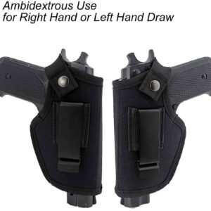 Concealed Carry Holster Metal Clip IWB OWB Holster Waistband Airsoft Pistol Handguns Holster for Right Left Hand Draw