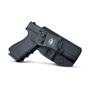 pole.craft iwb kydex holster fits: glock 19 19x 25 44 45 (gen 1 2 3 4 5) & glock 23 32 (gen 3 4) case⎜inside waistband carry⎜g19 g19x g23 g25 g32 g44 g45 holster⎜right hand draw