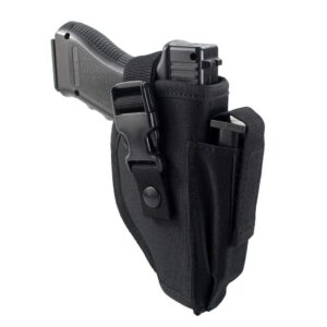 depring tactical belt holster with mag pouch universal outside the waistband holster black