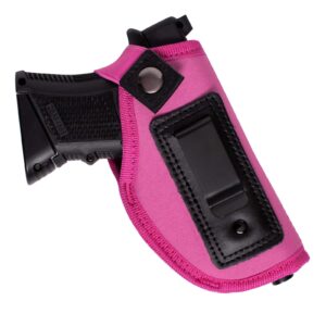 poyolee gun holster for women concealed carry holster for pistols universal iwb holster fits glock 19 26 43 springfie xd xds s-sauer p238 p320 p365 lc9 & all similar handguns (pink)