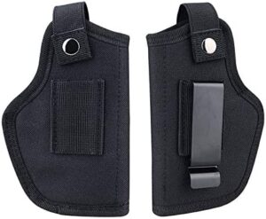 hoebug gun-holster for concealed carry-gun holster fits pistols iwb/owb 9mm waistband bund for men/women (black)