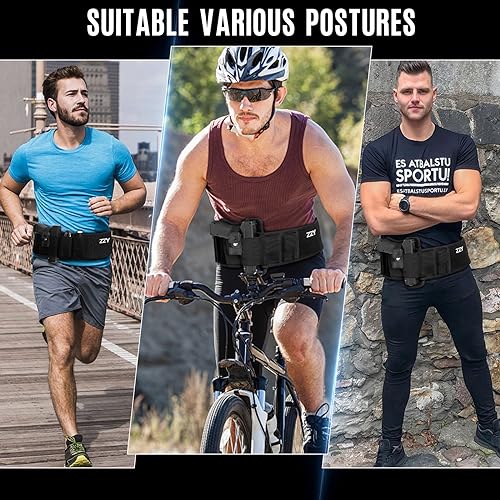 ZZY Concealed Carry Belly Band Holster, Waist Holster for Pistols, Gun Holster for Men and Women Running, Cycling, Hiking, Fits Glock 19, 17, 26, 43, Sig P365, Taurus G2C, Ruger, S&W M&P Shield 9m