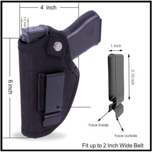 Gun Holsters for Men/Women, 380 Holster for Pistols, IWB/OWB 9mm Holsters for Concealed Carry Universal Airsoft Right/Left,Gun Holsters Fit for Glock 23,26,27,42, M&P Shield