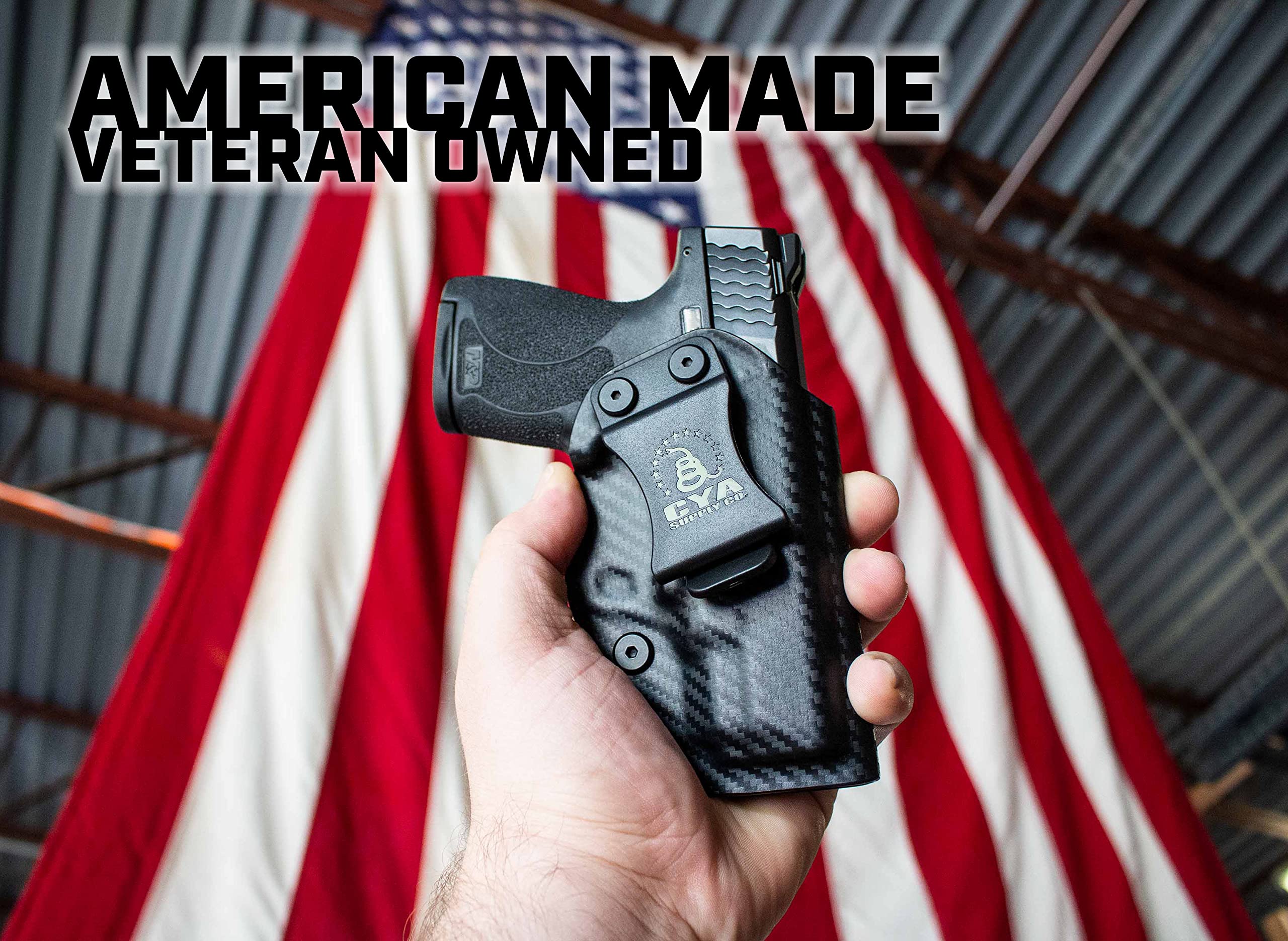 CYA Supply Co. Base Optics Ready (Carbon Fiber) Inside Waistband Holster IWB Veteran Owned Company Fits HK VP9SK