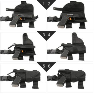 Nehostertfy Drop Leg Holster for Pistol- Right Handed Tactical Thigh Airsoft Pistol Holster Adjustable Gun Holster Upgrade