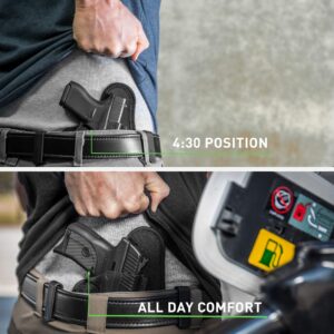 Alien Gear ShapeShift 4.0 IWB Gun Holster for Concealed Carry - Cant & Ride Height Adjustments for Optimal Comfort & Versatility - Right-Hand - Custom Fit for Glock 23