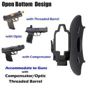 OWB Paddle Holster Compatible with Sig P365X(Not for P365X Macro/RomeoZero), Sig Sauer P365, Sig P365XL, Sig P365 SAS, Open Carry Gun Holster, Adjustable Cant, Quick Release - Right Handed