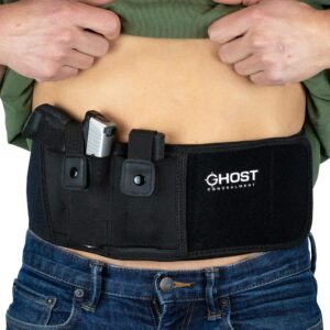 ghost concealment l belly band holster for concealed carry | fits up to a 54" belly | iwb gun holsters | men and women (right)