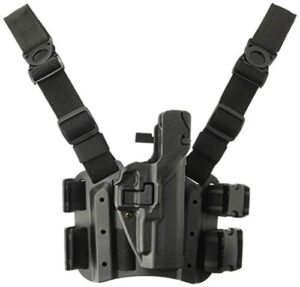 blackhawk serpa level 3 tactical black holster, size 00, right hand (glock17/19/22/23/31/32)