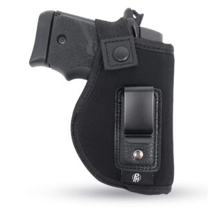 iwb gun holster by ph - concealed carry soft material - soft interior - fits most small 380, keltec, sig p238, s&w bodyguard .380 - remington rm .380 - ruger tcp - seecamp lws32 lws38 (right)