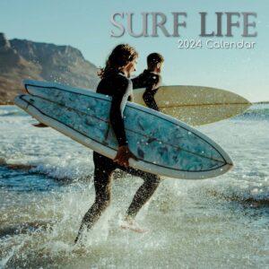 the gifted stationery co ltd, surf life 2024 wall calendar