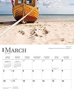 Beaches | 2024 12 x 24 Inch Monthly Square Wall Calendar | Foil Stamped Cover | BrownTrout | Travel Nature Tropical