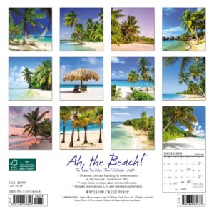 Willow Creek Press Ah The Beach! Monthly Mini 2024 Wall Calendar (7" x 7")