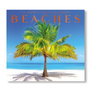 beaches 2024 full size wall calendar for planning, scheduling, and organizing