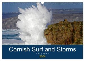 cornish surf and storms (wall calendar 2024 din a3 landscape), calvendo 12 month wall calendar