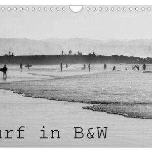 Surf in B&W (Wall Calendar 2024 DIN A4 Landscape), CALVENDO 12 Month Wall Calendar