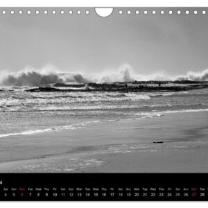 Surf in B&W (Wall Calendar 2024 DIN A4 Landscape), CALVENDO 12 Month Wall Calendar