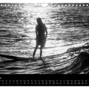 Surf in B&W (Wall Calendar 2024 DIN A4 Landscape), CALVENDO 12 Month Wall Calendar