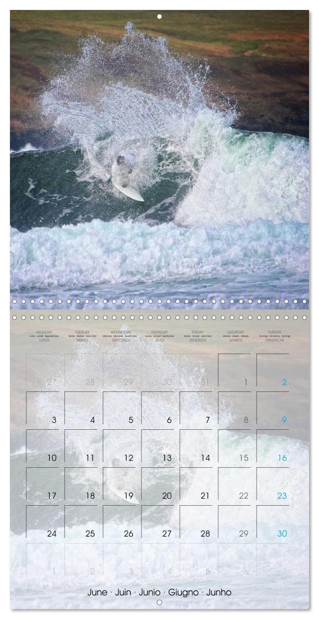 Surfing Passion (Wall Calendar 2024 12" × 12"), CALVENDO 12 Month Wall Calendar