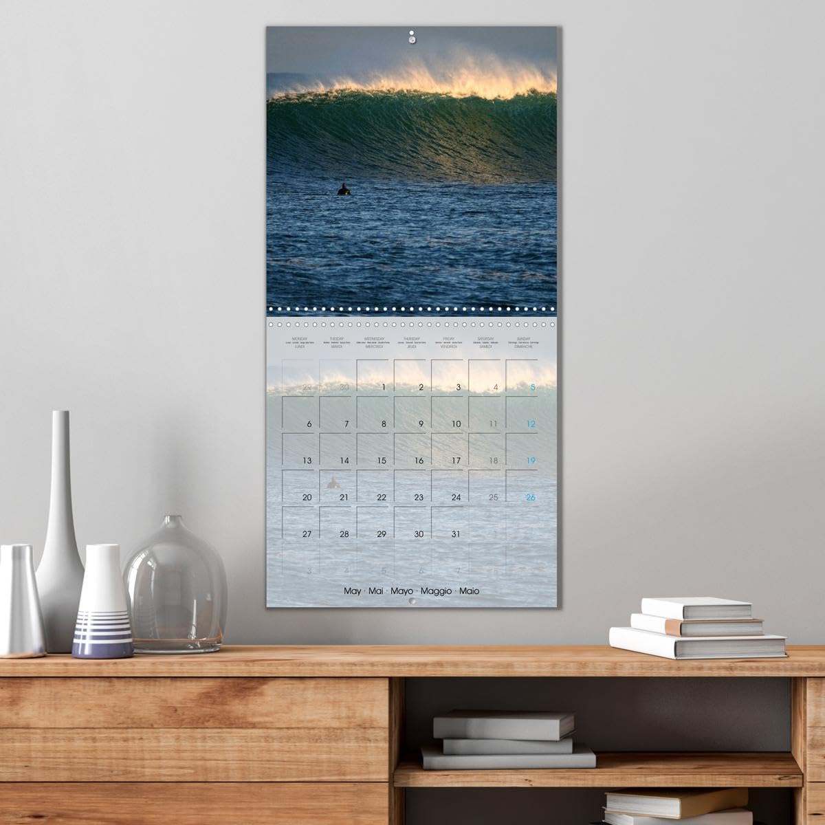 Surfing Passion (Wall Calendar 2024 12" × 12"), CALVENDO 12 Month Wall Calendar