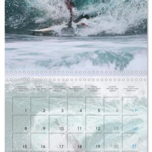 Surfing Passion (Wall Calendar 2024 12" × 12"), CALVENDO 12 Month Wall Calendar