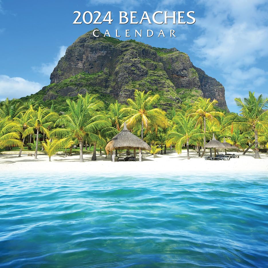 2024 Beaches Calendar - 12" x 12" Wall Calendar