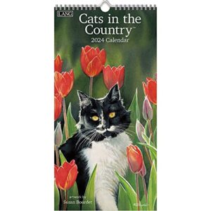 lang cats in the country 2024 vertical wall calendar (24991079115)