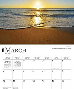 Paradise | 2024 12 x 24 Inch Monthly Square Wall Calendar | BrownTrout | Scenic Travel Nature Beach