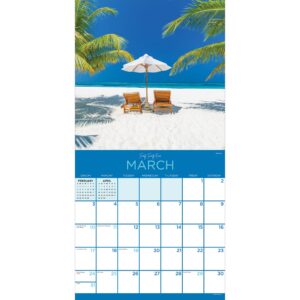 TF PUBLISHING 2024 Tropical Escapes Wall Calendar | Large Grids for Appointments and Scheduling | Vertical Monthly Wall Calendar 2024 | Home and Office Organization | Premium Gloss Paper | 12"x12”