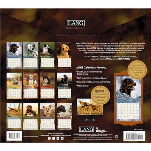 LANG Love Of Dogs 2024 Wall Calendar (24991001927)