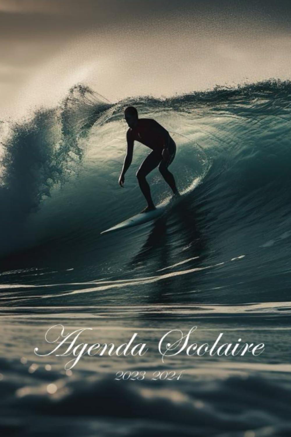 Agenda scolaire 2023-2024: Surf | Planificateur Journalier - 1 Jour Par Page (French Edition)