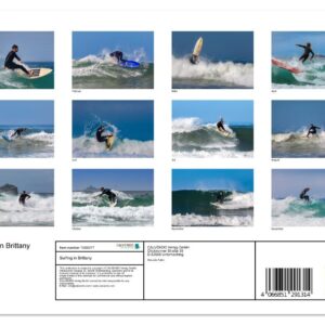 Surfing in Brittany (Monthly Wall Calendar 2024 11.7" x 16.5" (open)), CALVENDO 14 Month Calendar