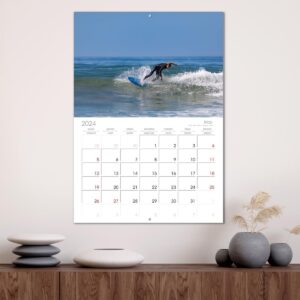 Surfing in Brittany (Monthly Wall Calendar 2024 11.7" x 16.5" (open)), CALVENDO 14 Month Calendar