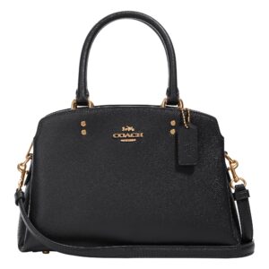 coach mini lillie carryall, black