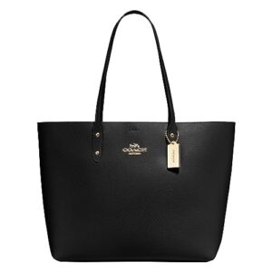 coach town tote, black