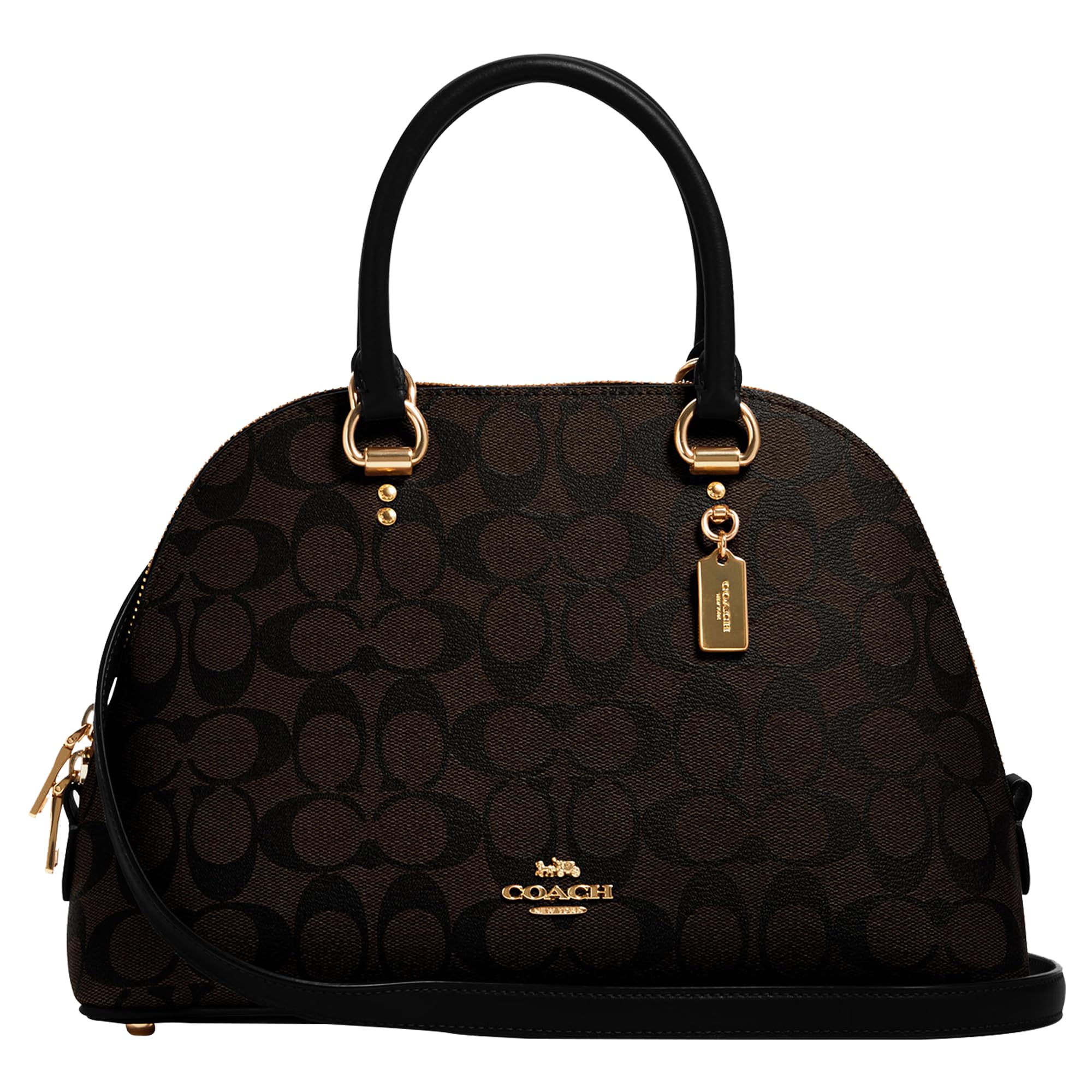 COACH Katy Satchel, Brown Black