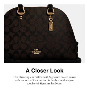 COACH Katy Satchel, Brown Black