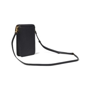 Coach Polished Pebble Leather C Phone Crossbody, Black