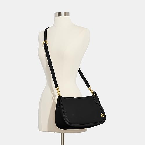 COACH Soft Pebble Leather Cary Crossbody, Black, One Size