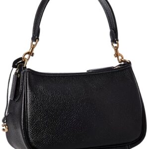 COACH Soft Pebble Leather Cary Crossbody, Black, One Size