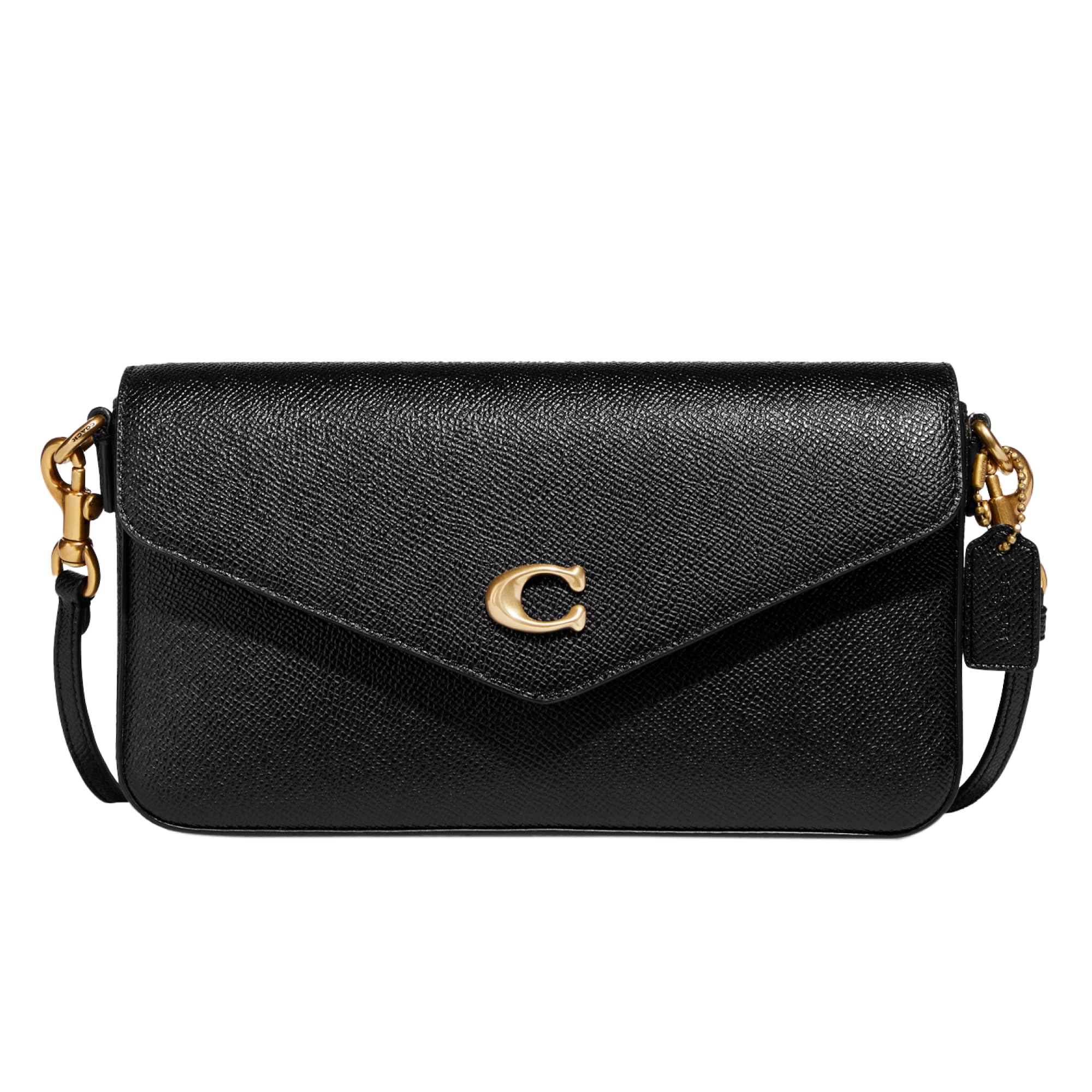 Coach Cross Grain Leather Wyn Crossbody, Black, One Size