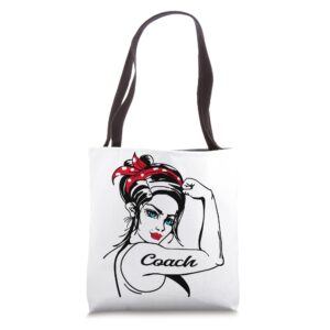 coach rosie the riveter pin up tote bag